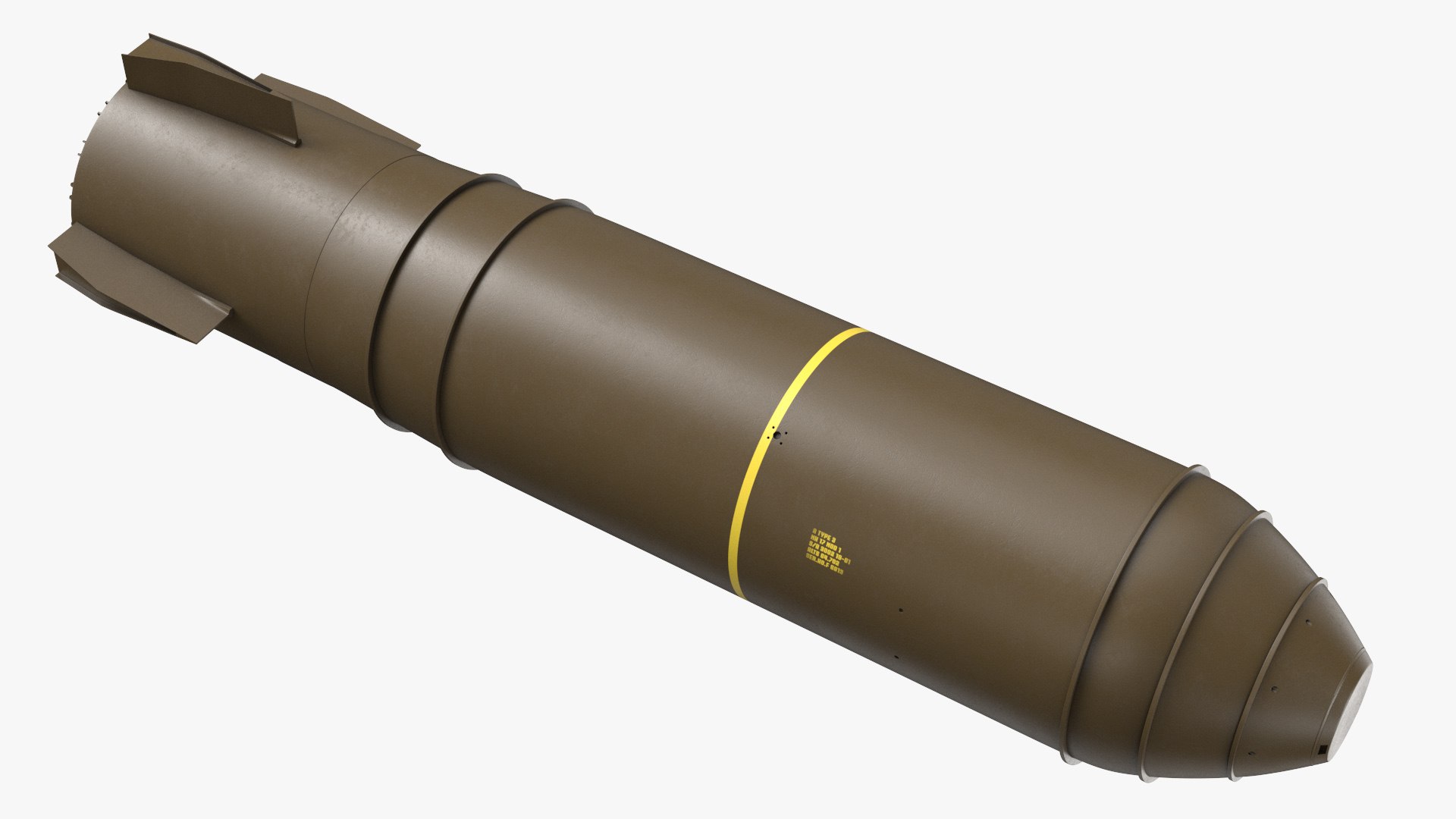 MK-17 Thermonuclear Bomb Model - TurboSquid 2277692