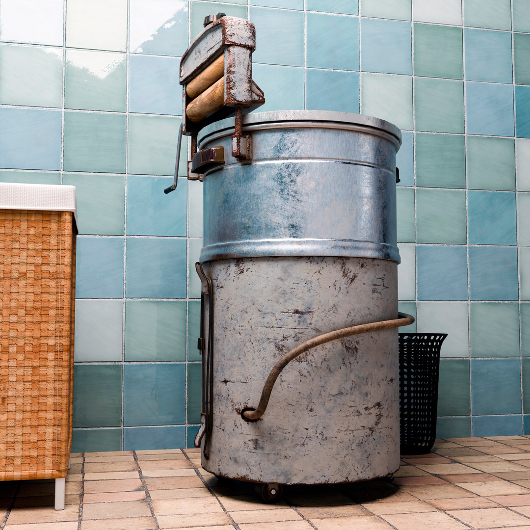 Old Soviet Washing Machine Model - TurboSquid 2264778