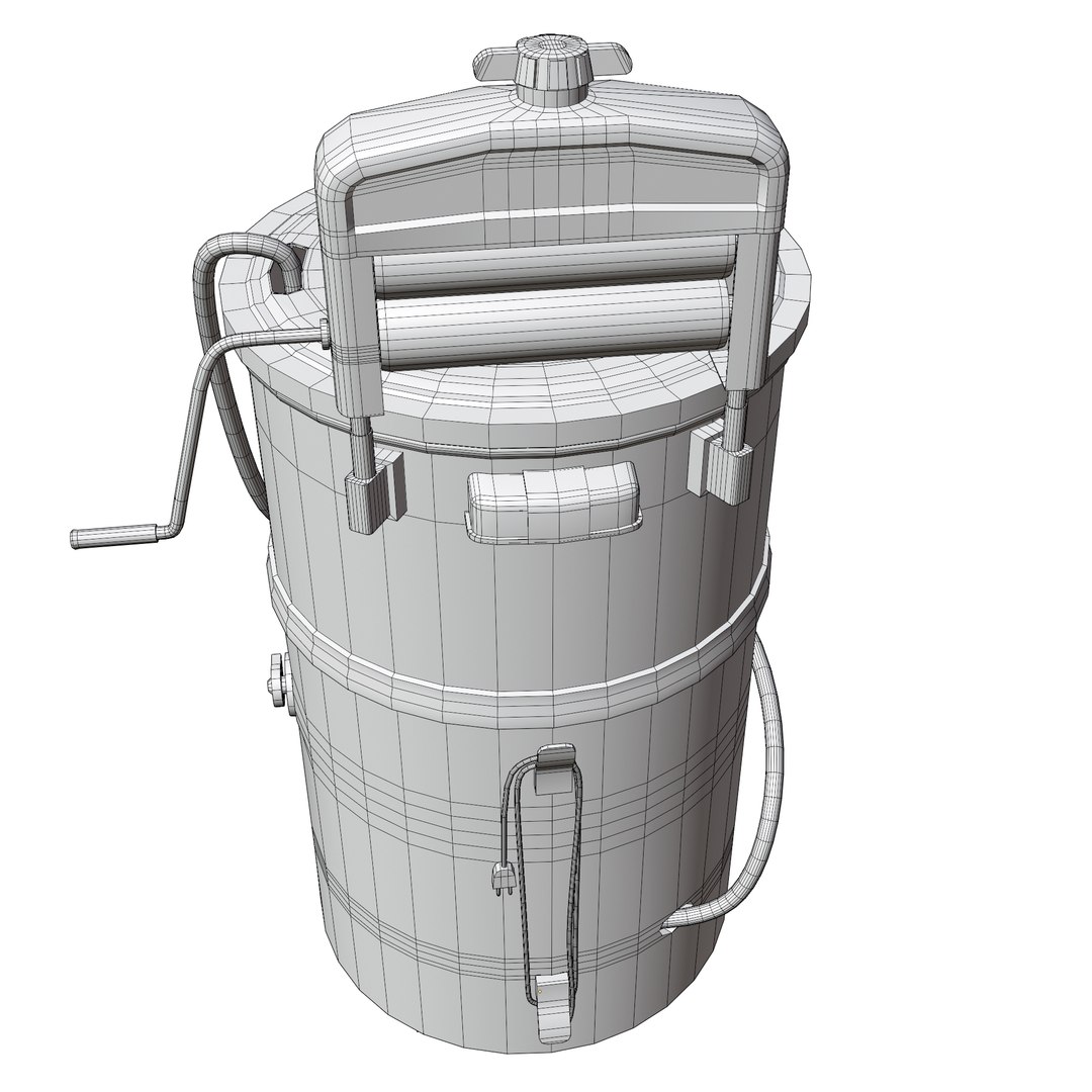 Old Soviet Washing Machine Model - TurboSquid 2264778