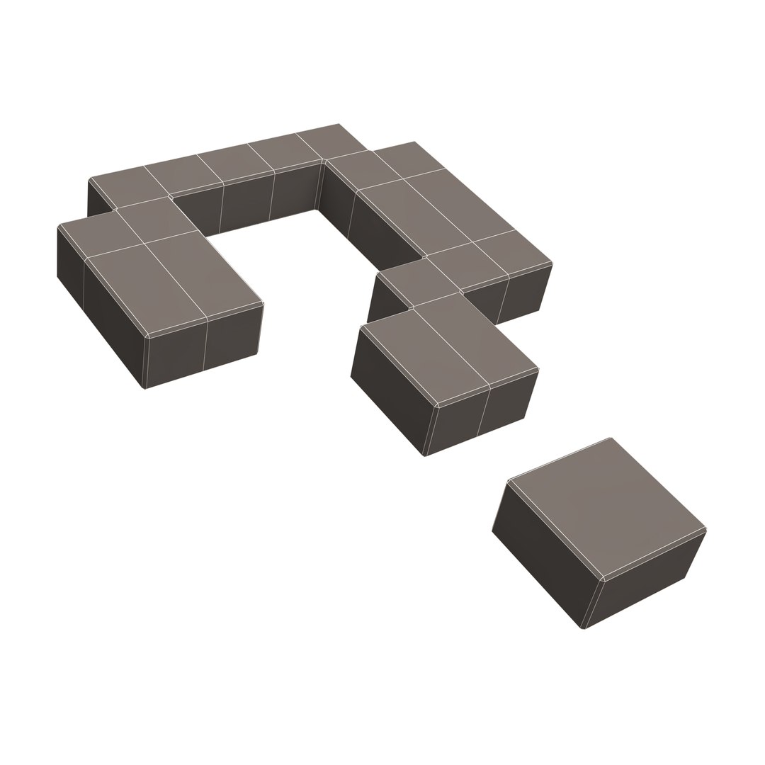 Question Pixelated Symbol 3D Model - TurboSquid 1850768