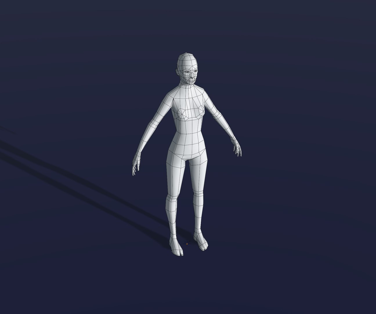 3D Female Body Base Mesh 28 Animations 1k Polygons Model - TurboSquid ...