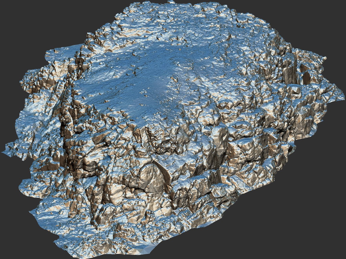 Ocean Cliff Terrain 16 K 3D Model - TurboSquid 2164491