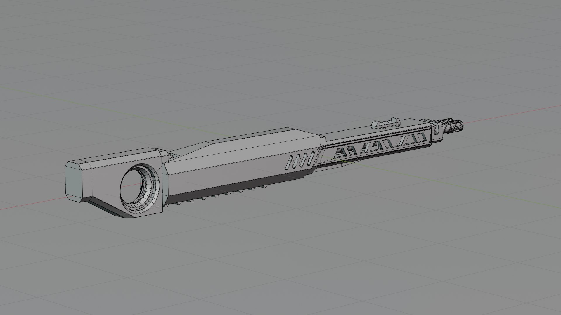 Twin Barrel Sci-fi Autocannon 3D Model - TurboSquid 2172371