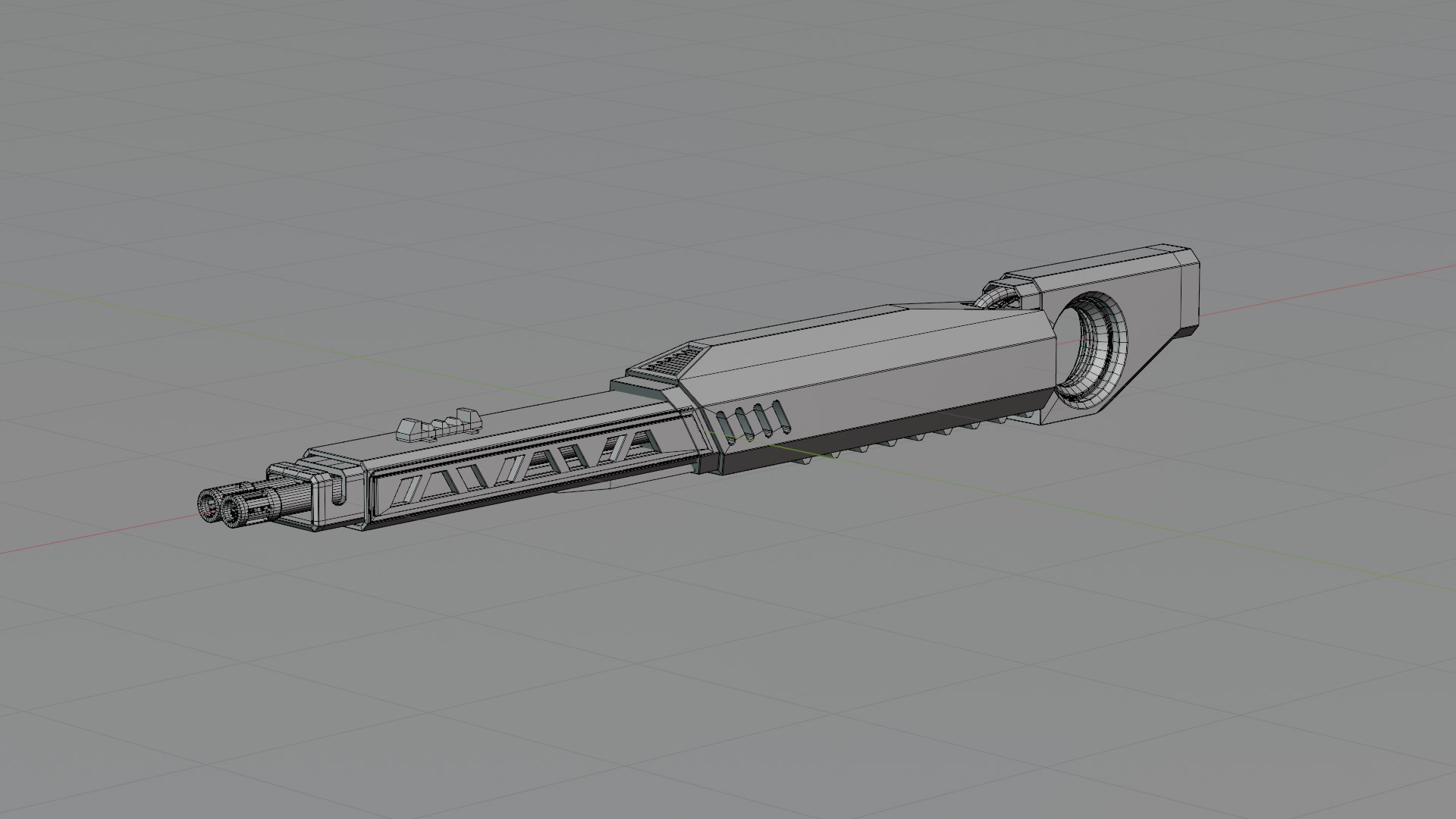 Twin Barrel Sci-fi Autocannon 3D Model - TurboSquid 2172371