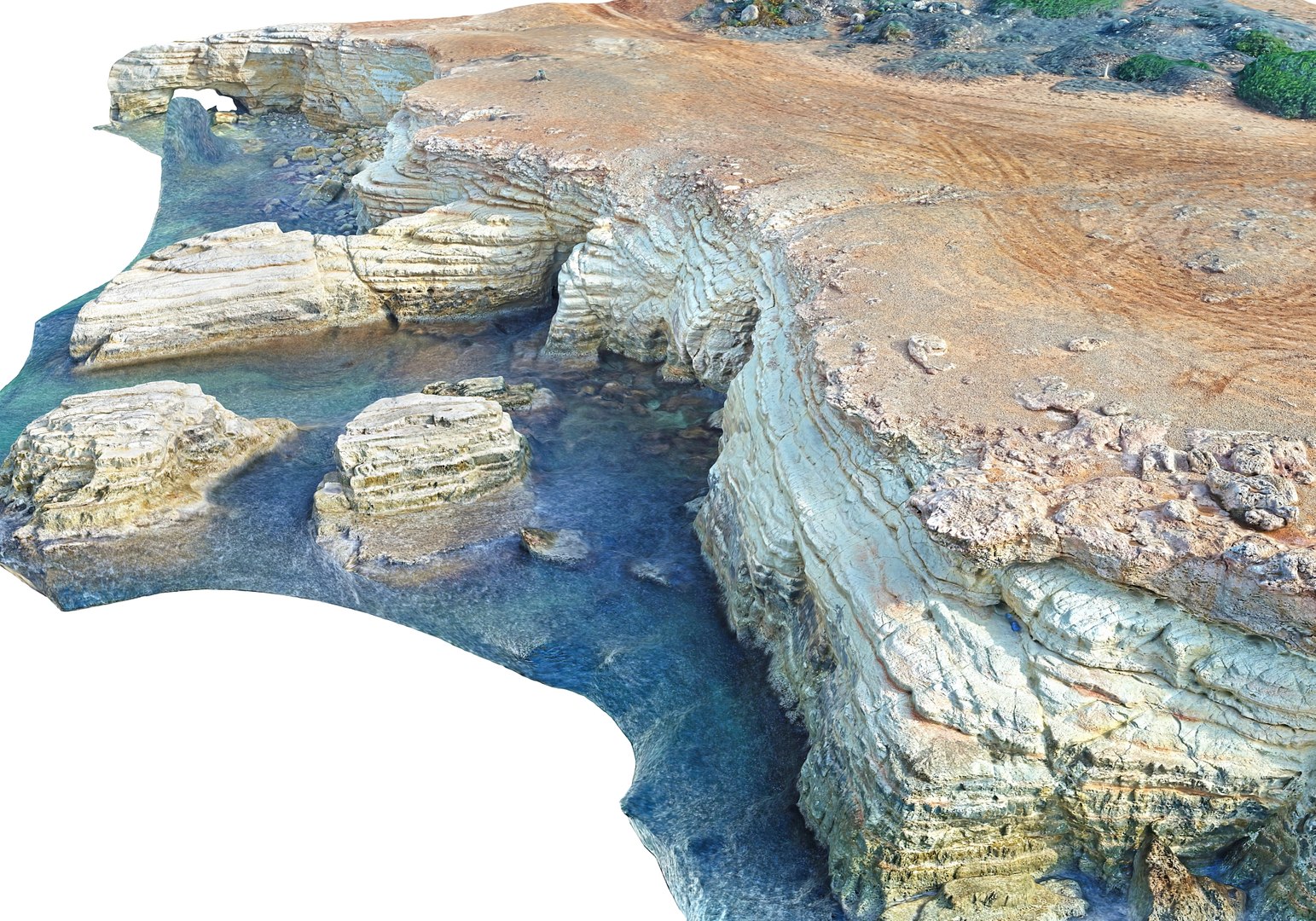 The Coast Of The Tropical Island 2 3D Model - TurboSquid 1833226