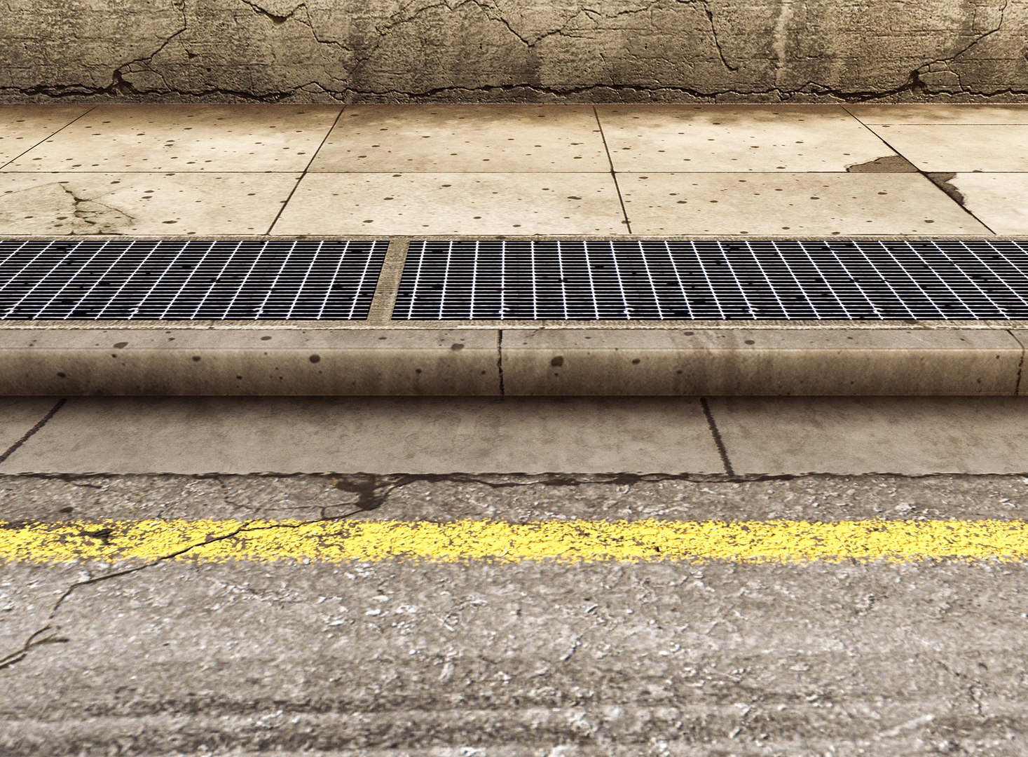 Sidewalk Stage Scene Model - TurboSquid 2170206