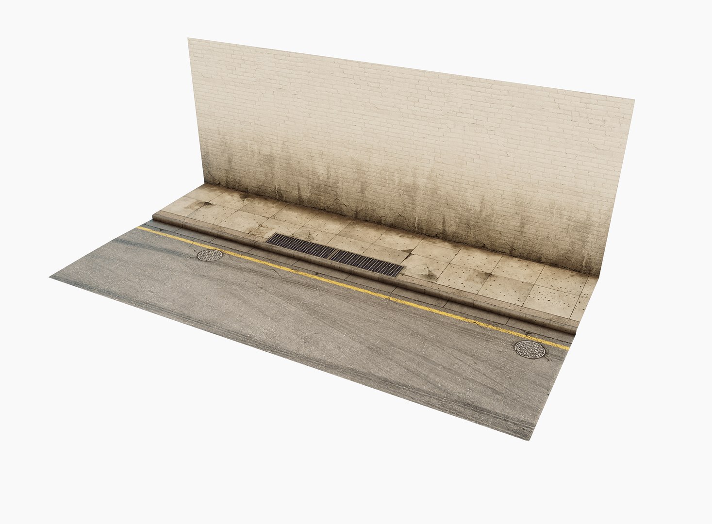 Sidewalk Stage Scene Model - TurboSquid 2170206