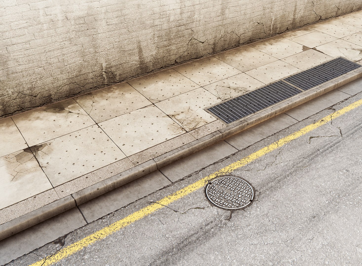 Sidewalk Stage Scene Model - TurboSquid 2170206