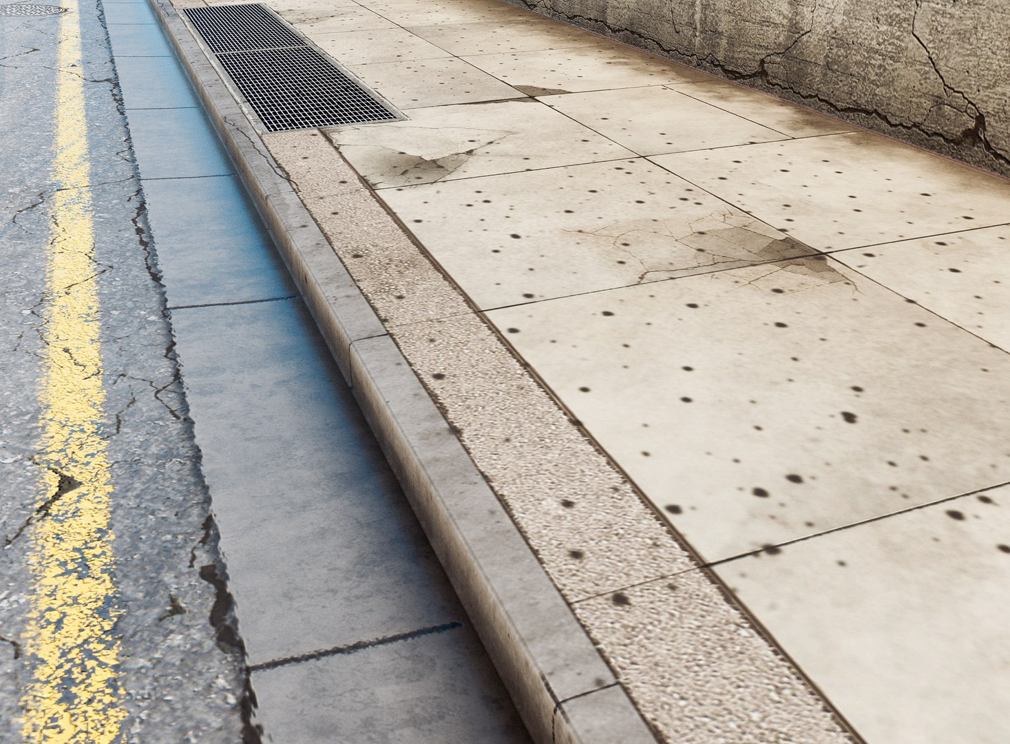 Sidewalk Stage Scene Model - TurboSquid 2170206