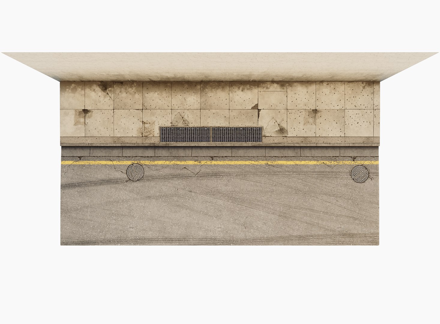 Sidewalk Stage Scene Model - TurboSquid 2170206