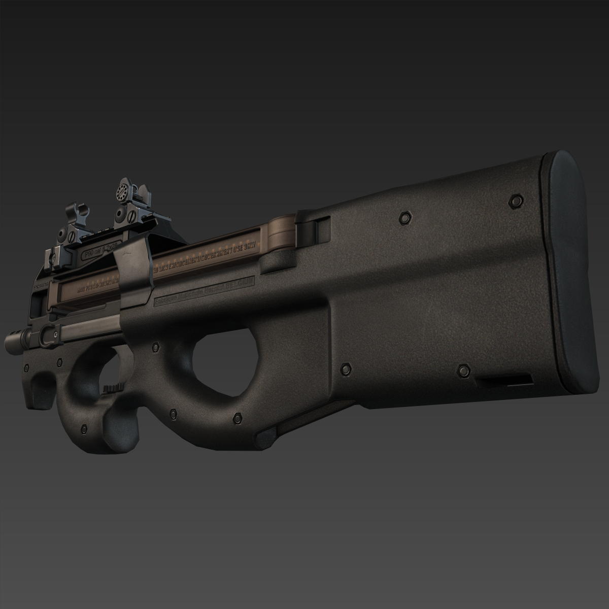 3d p90 submachine gun