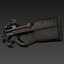 3d P90 Submachine Gun