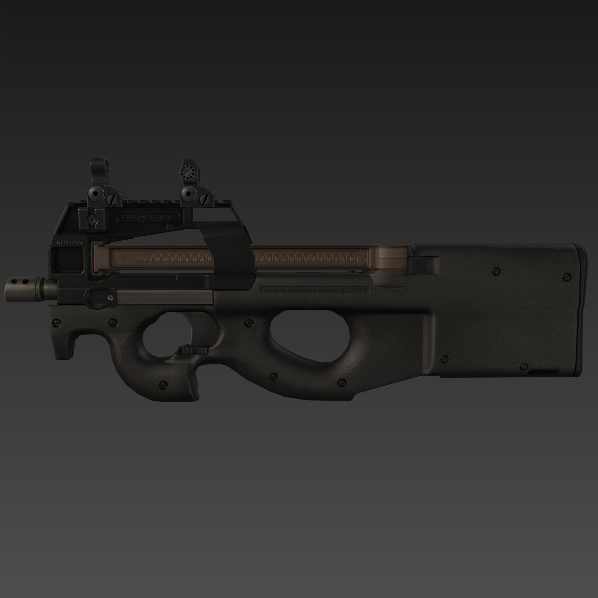 3d p90 submachine gun