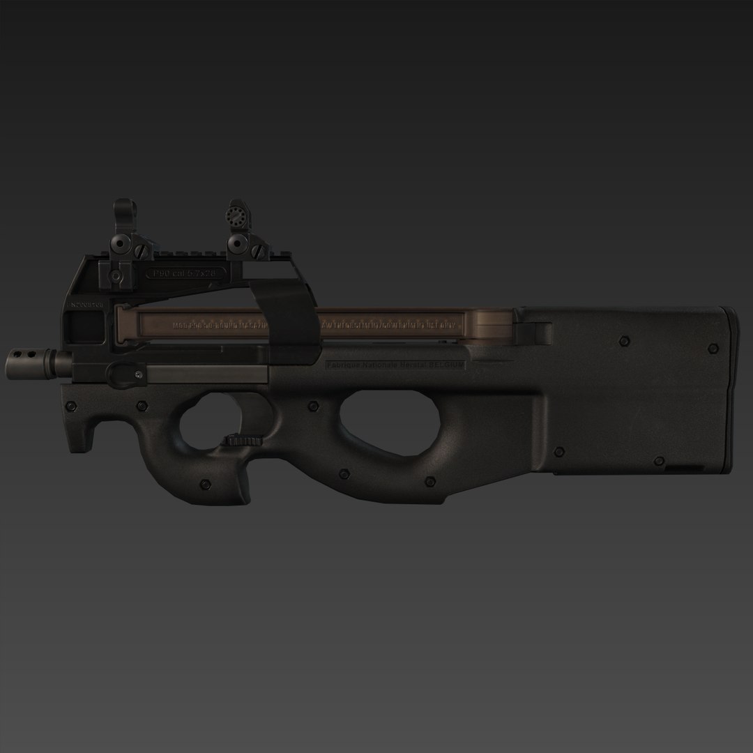 3d P90 Submachine Gun