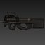 3d P90 Submachine Gun
