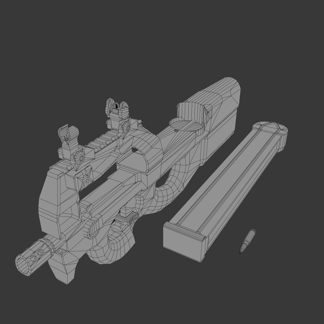 3d p90 submachine gun