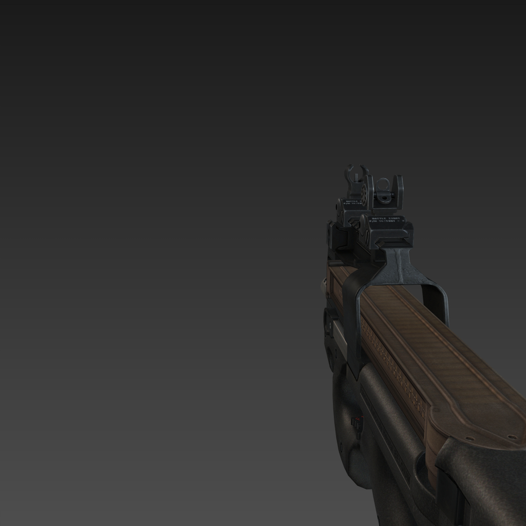 3d p90 submachine gun