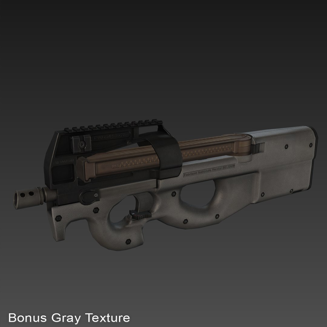3d p90 submachine gun