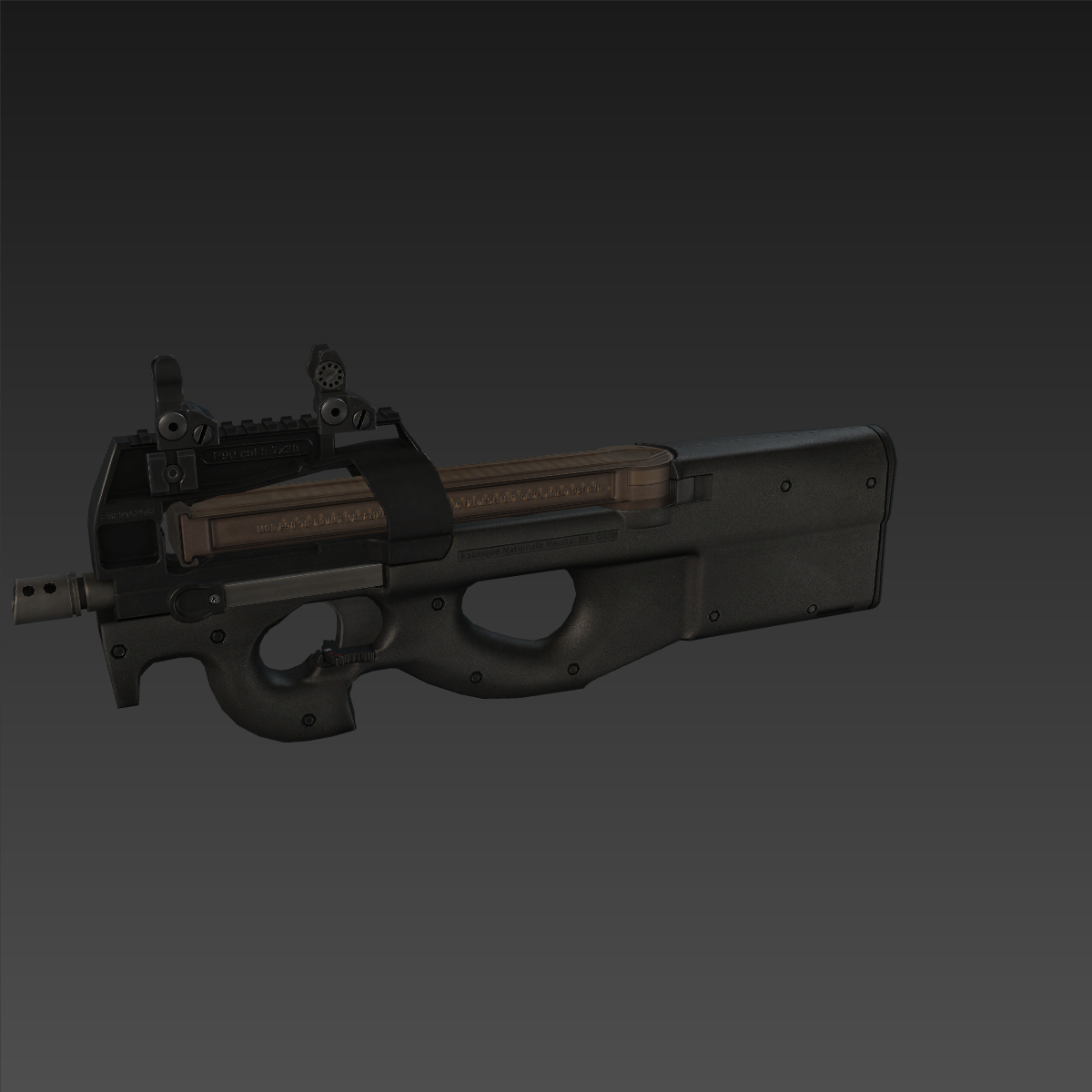 3d p90 submachine gun