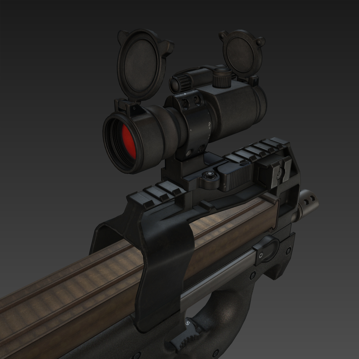 3d p90 submachine gun