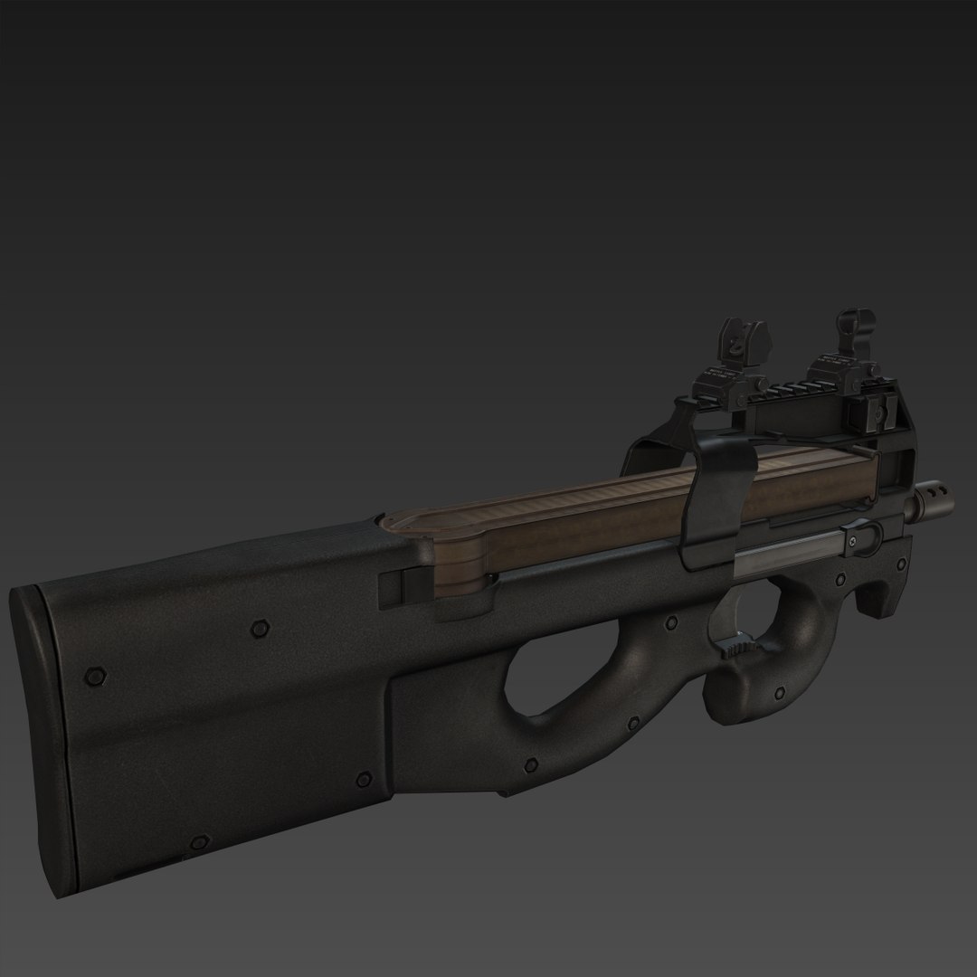 3d P90 Submachine Gun