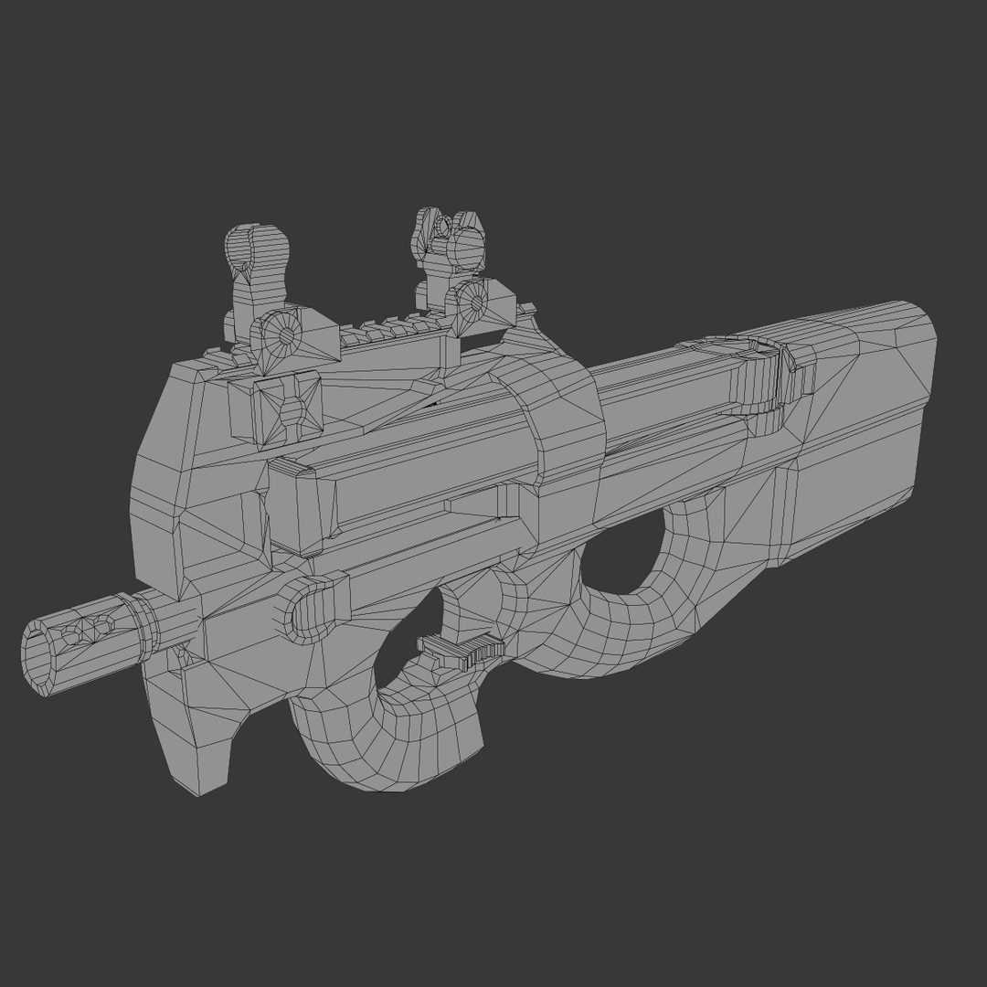 3d p90 submachine gun