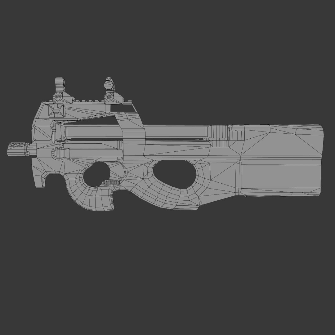 3d p90 submachine gun