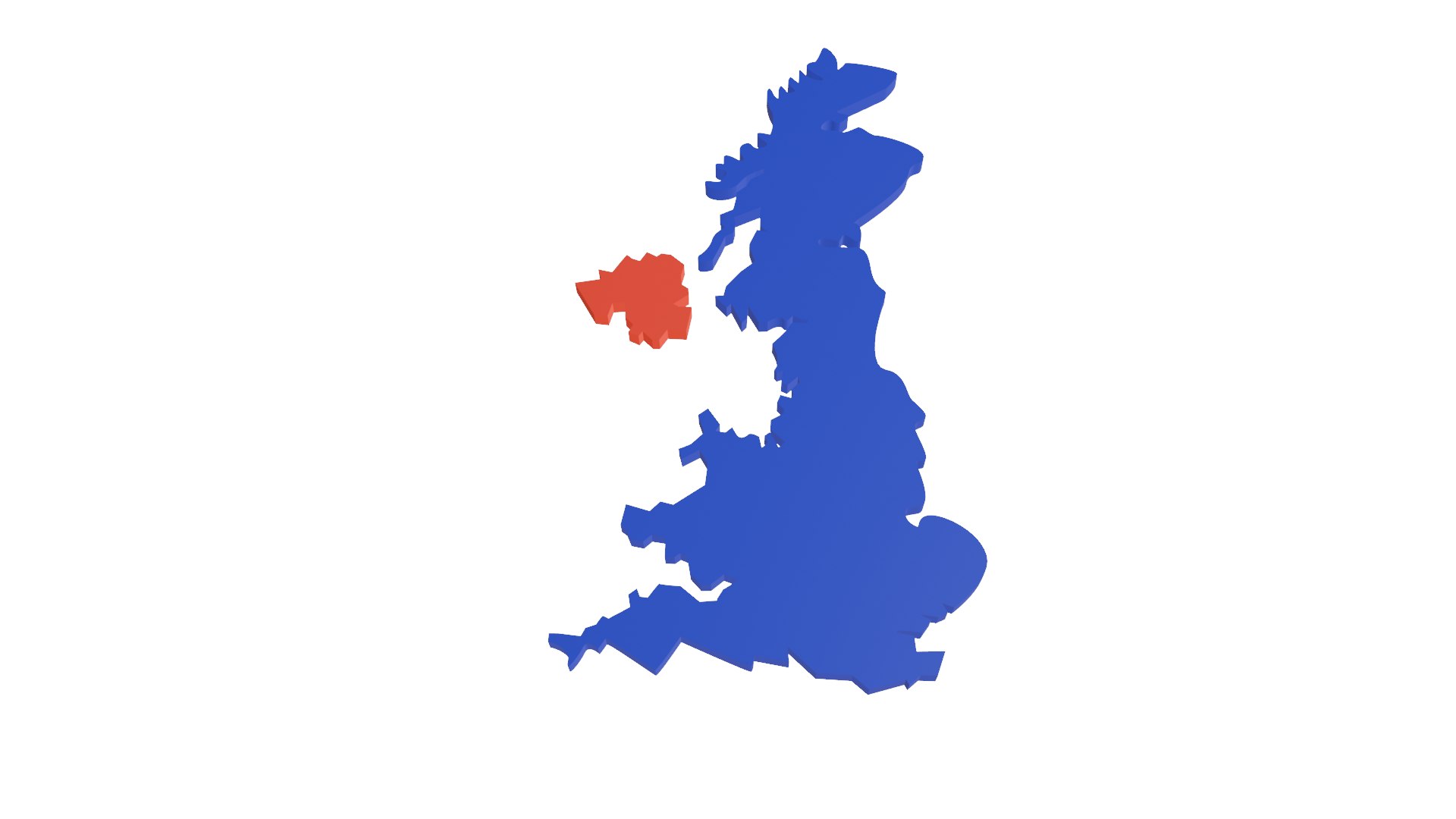 United Kingdom Map 3D Model - TurboSquid 2185549