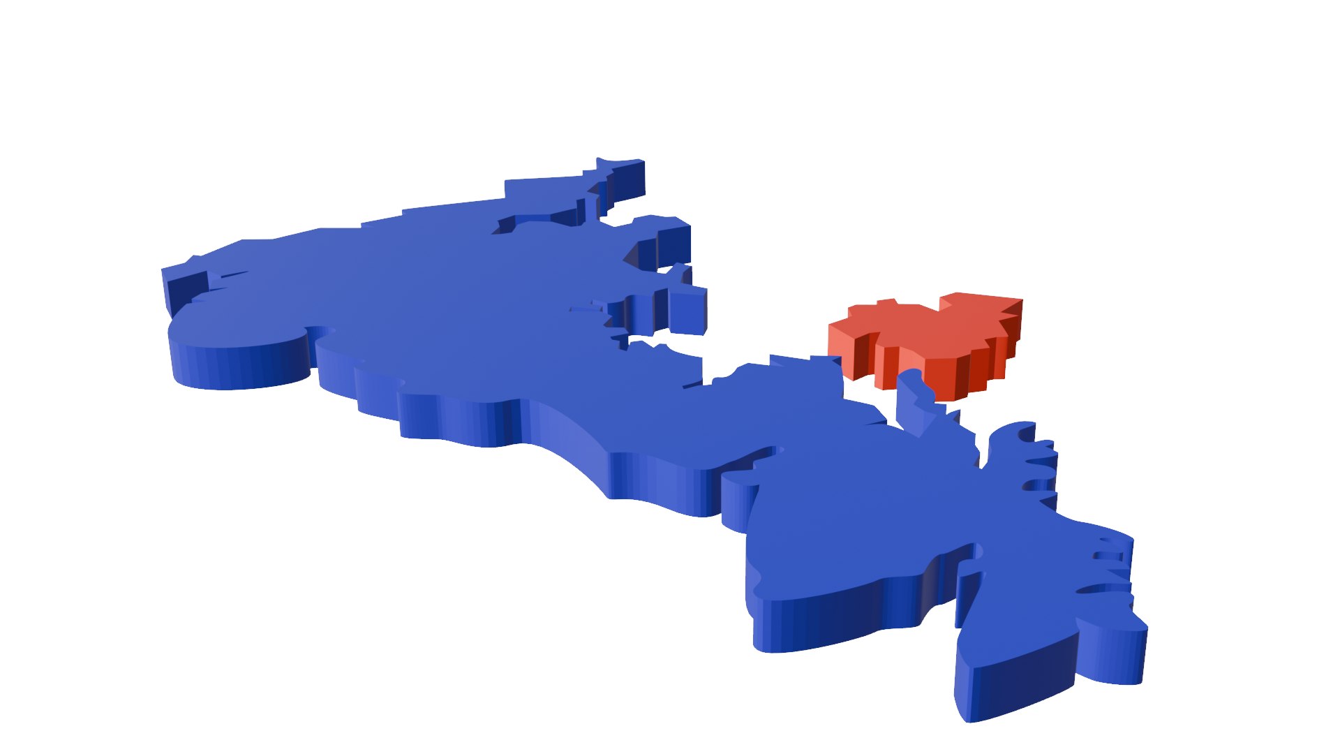 United Kingdom Map 3D Model - TurboSquid 2185549