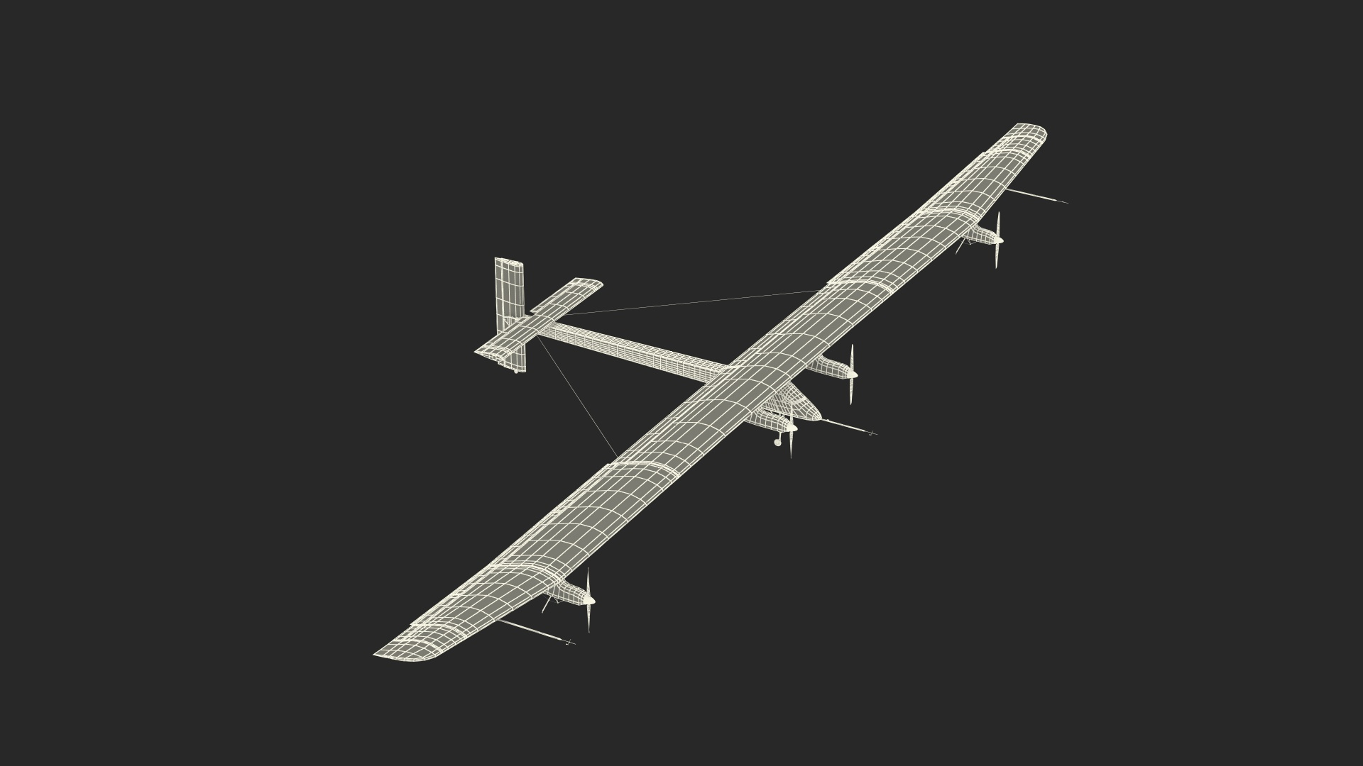 Prototype Of Solar Plane Rigged Model - TurboSquid 2030667