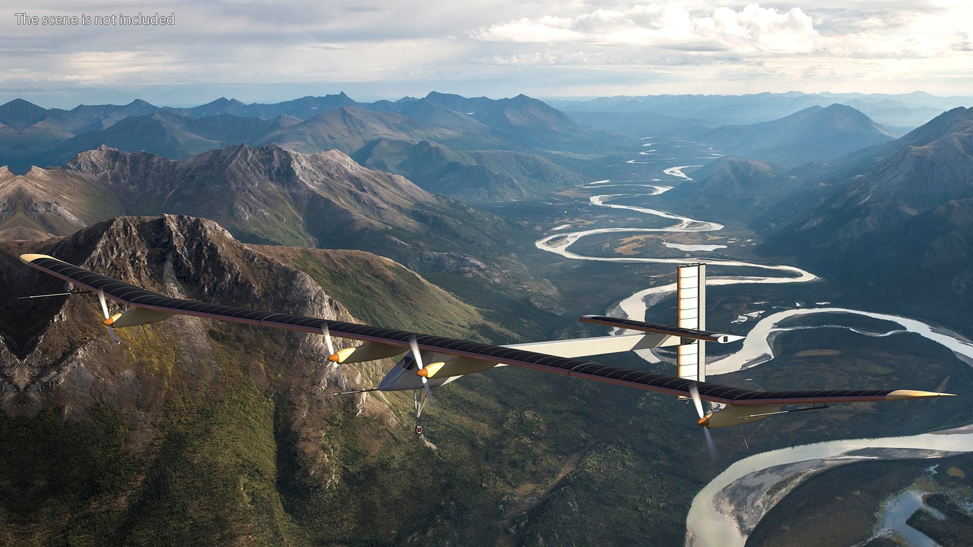 Prototype Of Solar Plane Rigged Model - TurboSquid 2030667