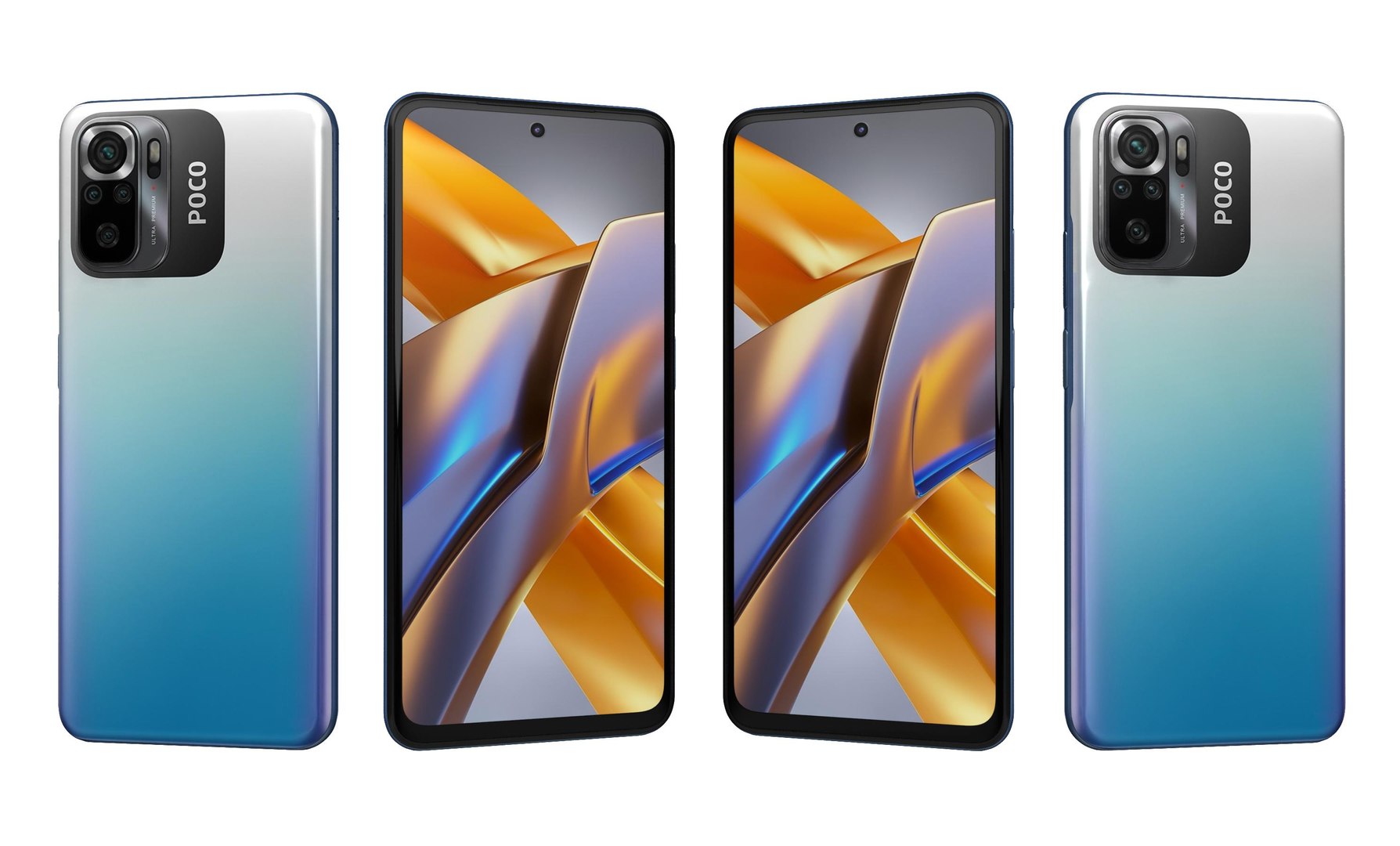 Xiaomi Poco M5s Blue 3D Model - TurboSquid 1966082