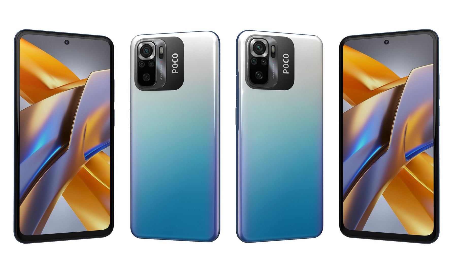 Xiaomi Poco M5s Blue 3D Model - TurboSquid 1966082