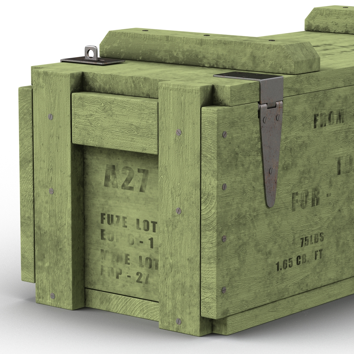 3d ammo crate 3 green