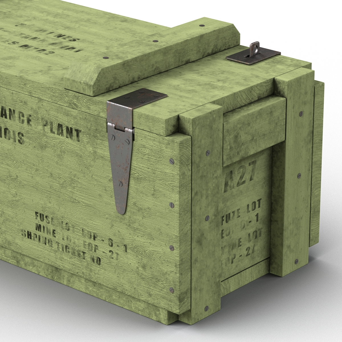 3d ammo crate 3 green