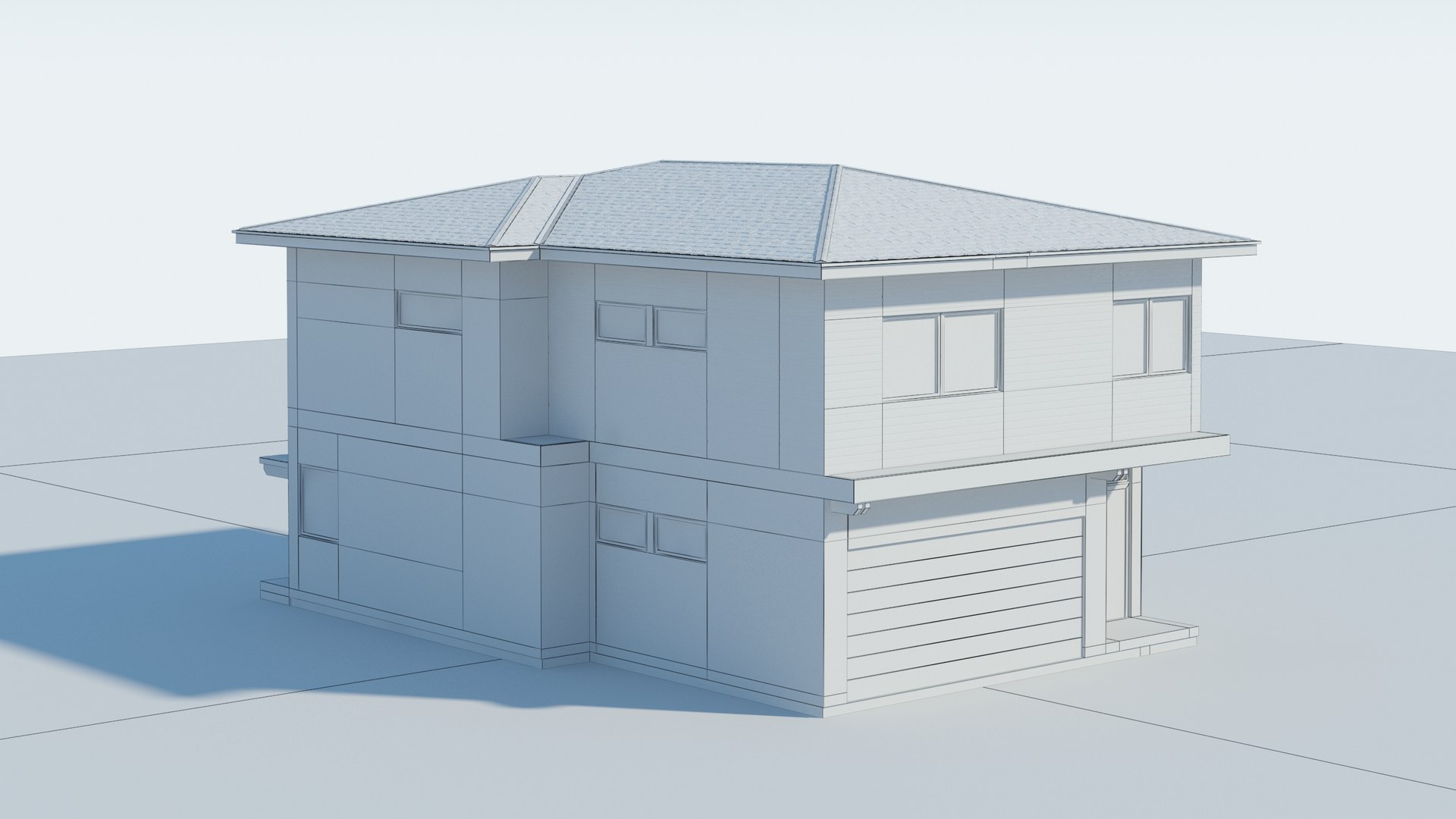 Single Family House B 3D Model - TurboSquid 2236173
