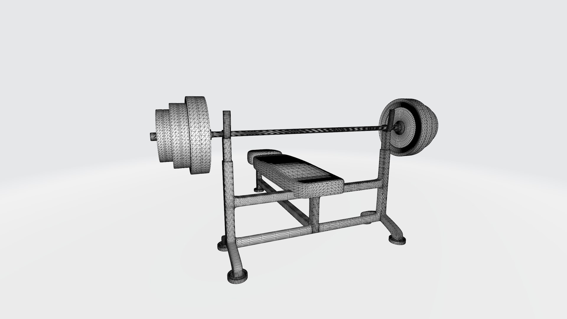 3D model bench press - TurboSquid 1684257