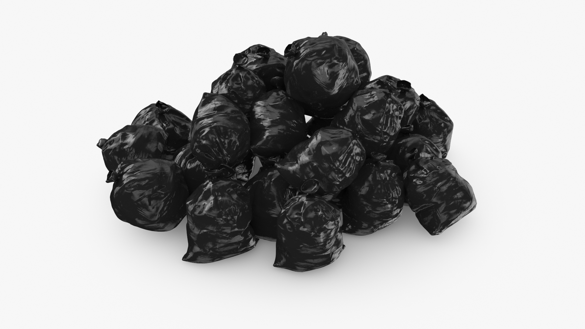 Trash Bag Pile Model - TurboSquid 2176666