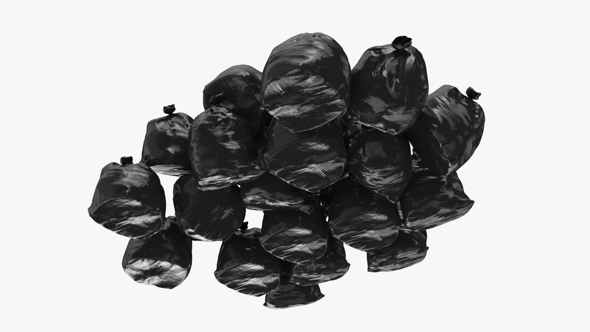 Trash Bag Pile Model - TurboSquid 2176666