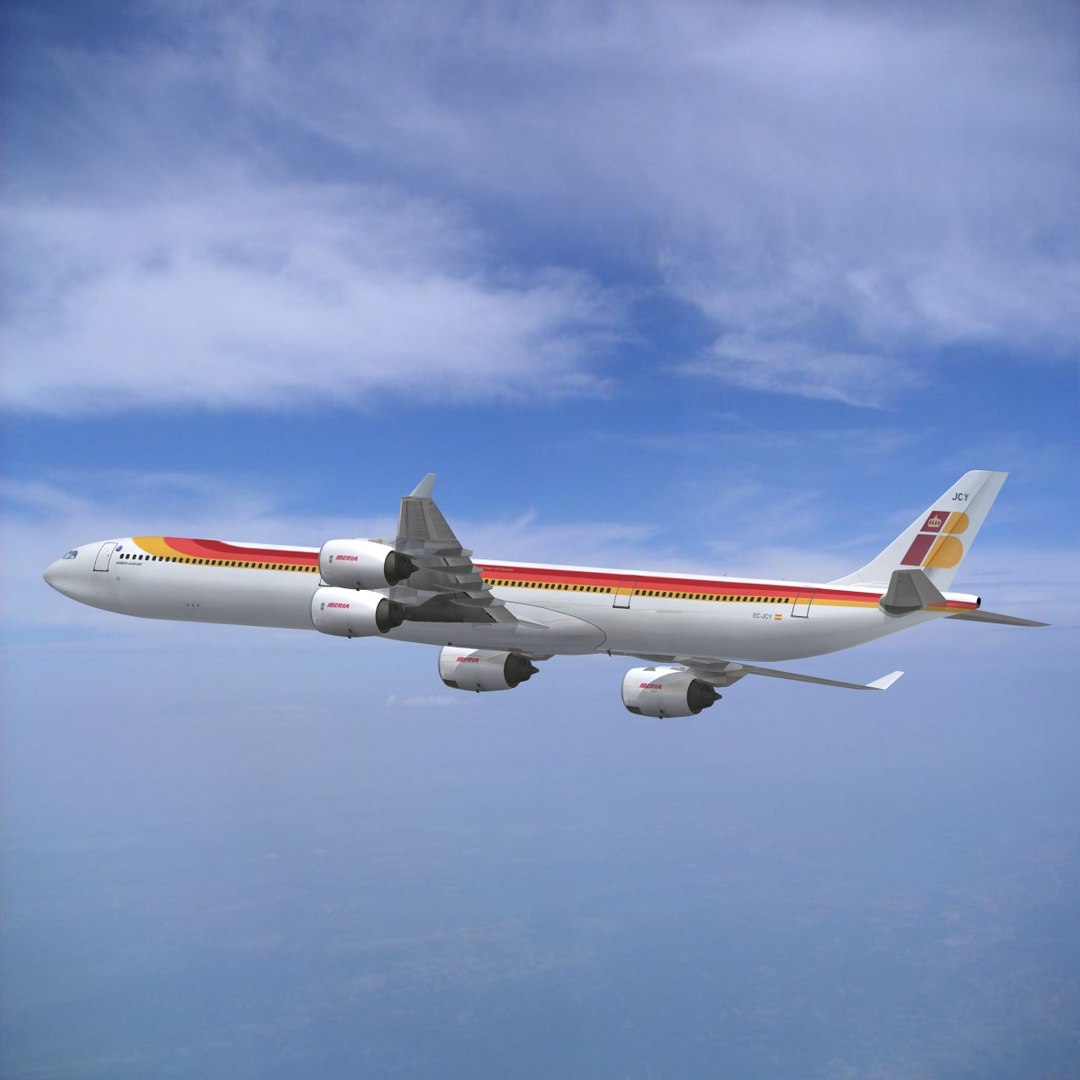 Airbus A340-600 3d Obj