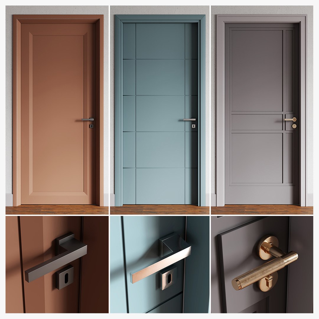 3D Doors 2 3 Models - TurboSquid 2003997