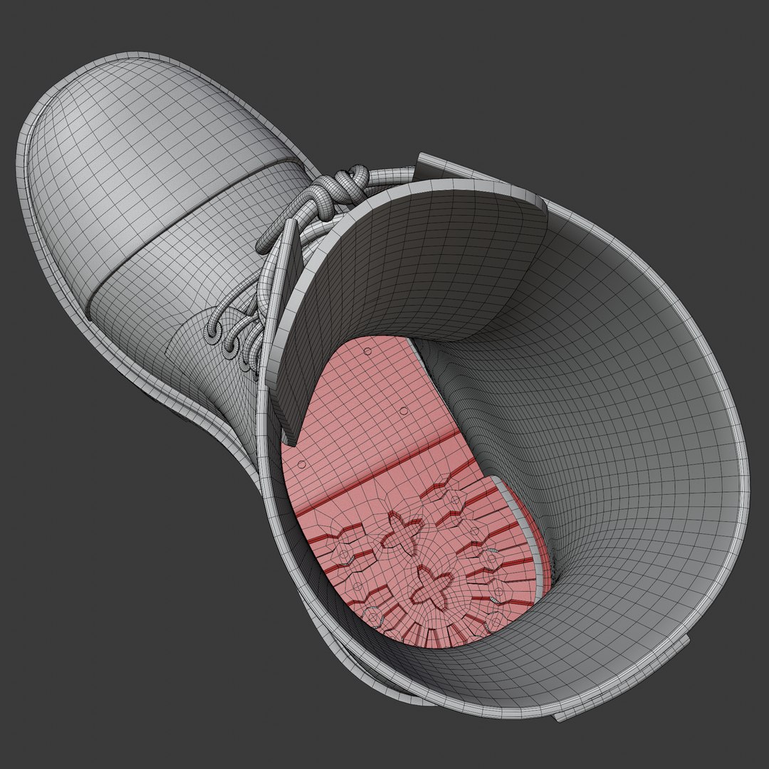 Steel Boots Blue Cyan Low-poly 3D model 3D model - TurboSquid 1807194