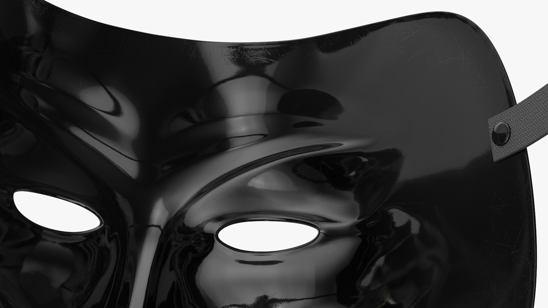 3D model Anonymous Mask Black and Gold - TurboSquid 1771721