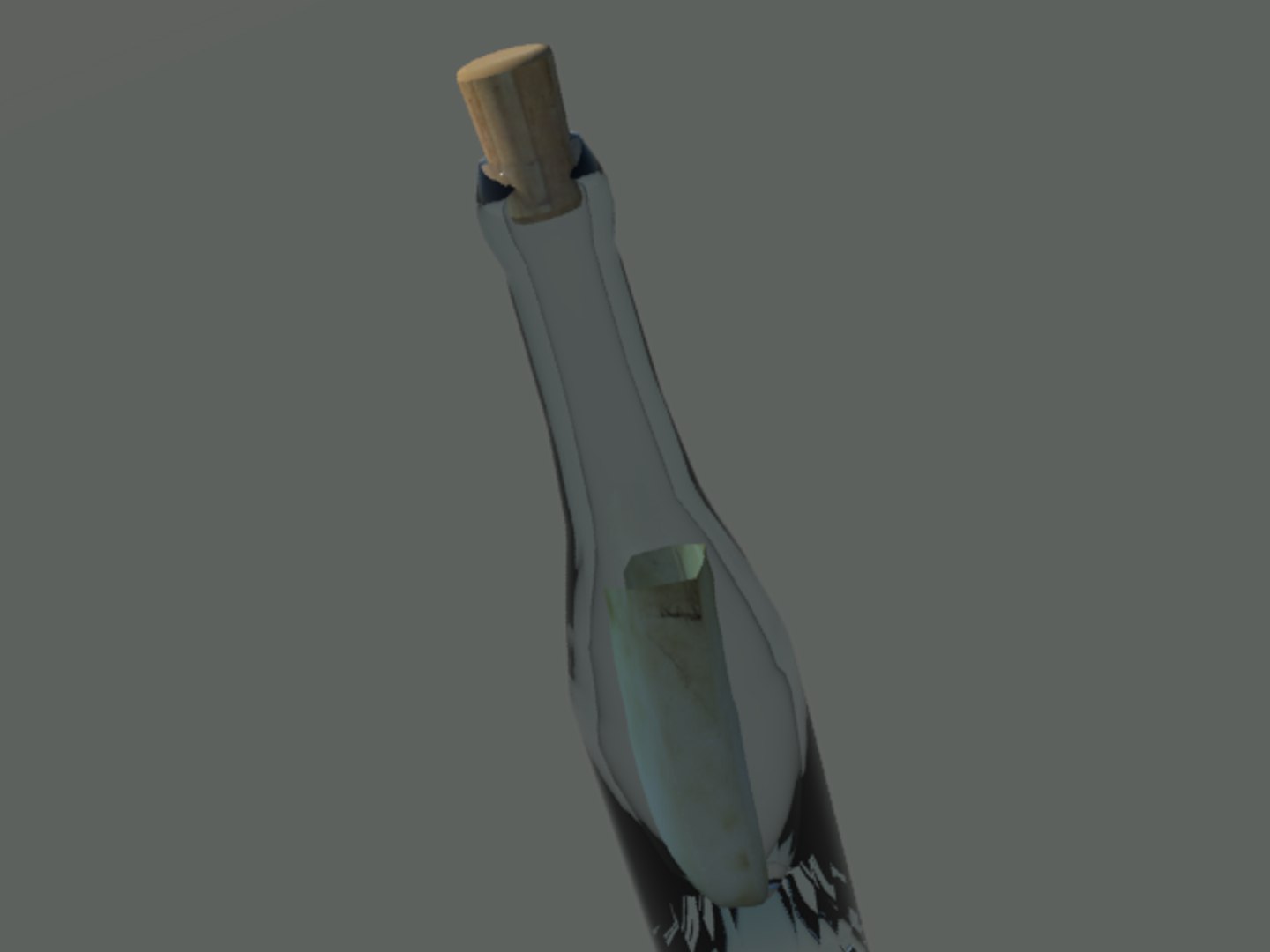 3d model note bottle