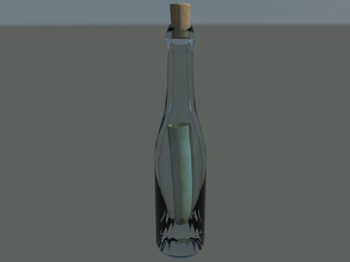 3d model note bottle