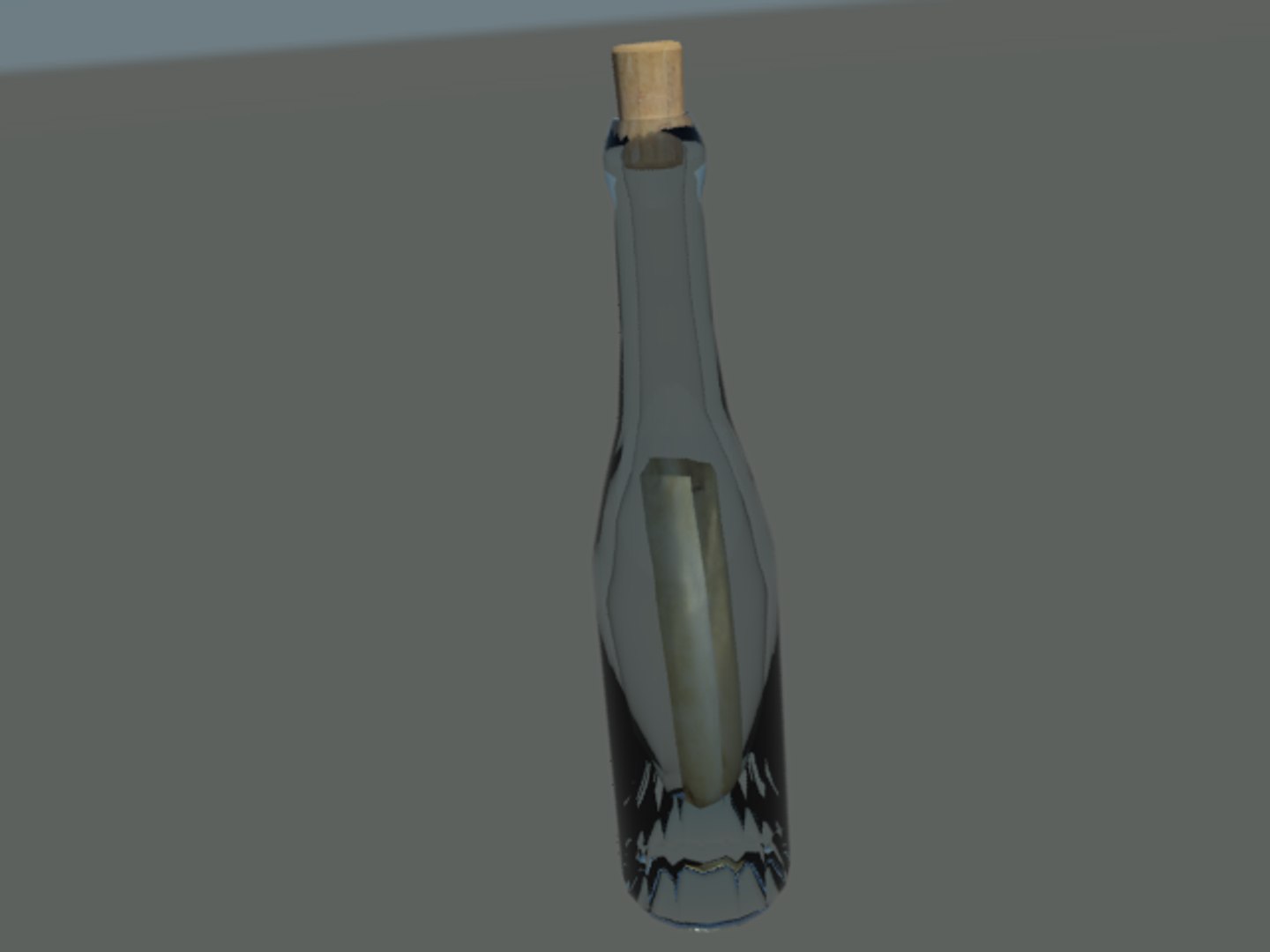 3d model note bottle