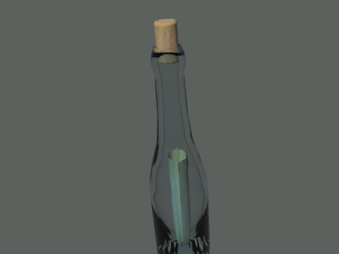 3d model note bottle