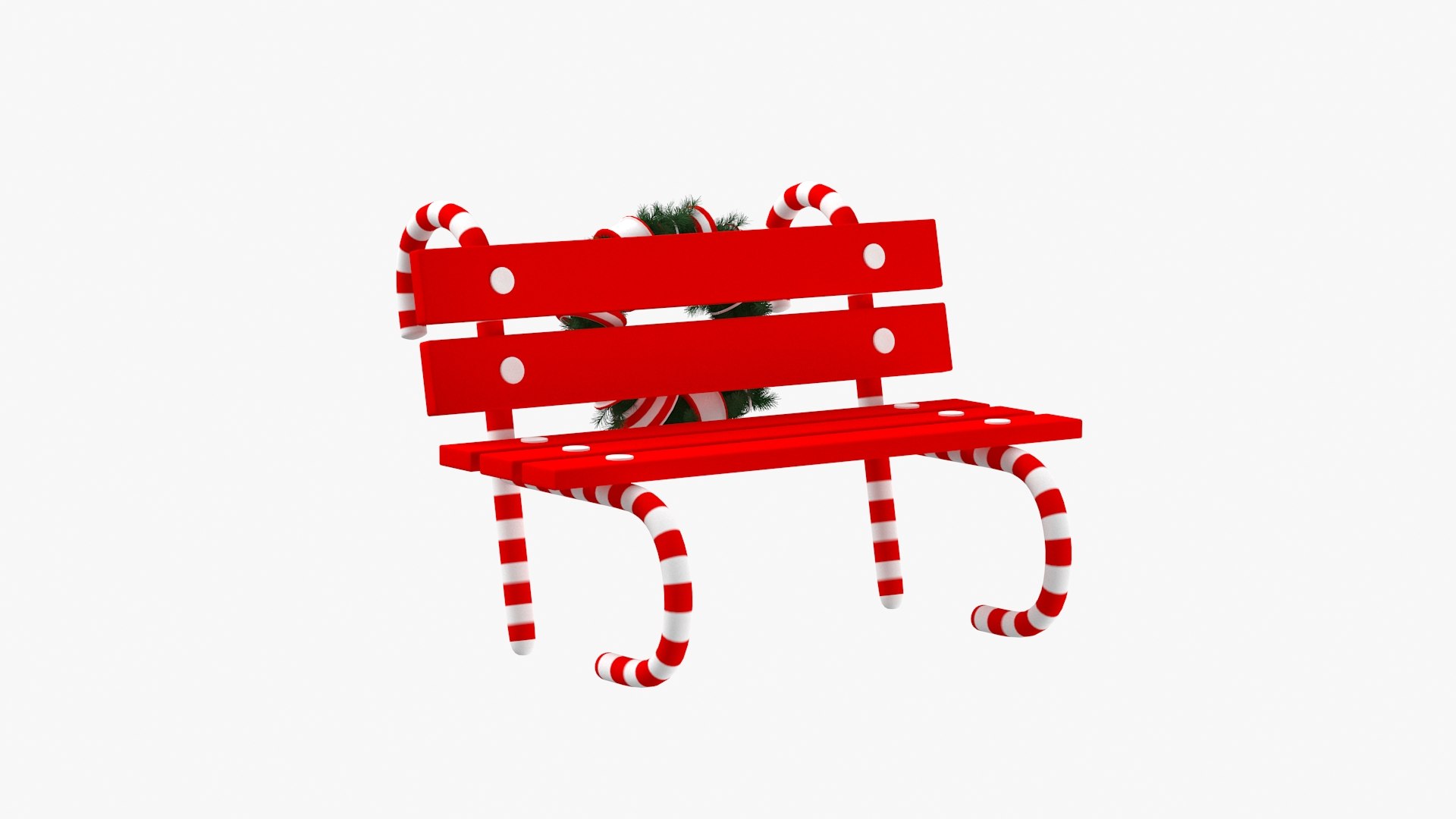 3D Christmas Bench Model - TurboSquid 1998346