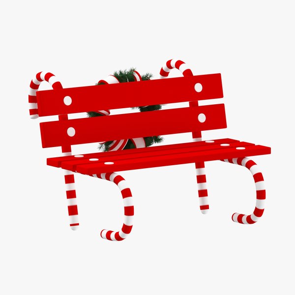 3D Christmas Bench model - TurboSquid 1998346