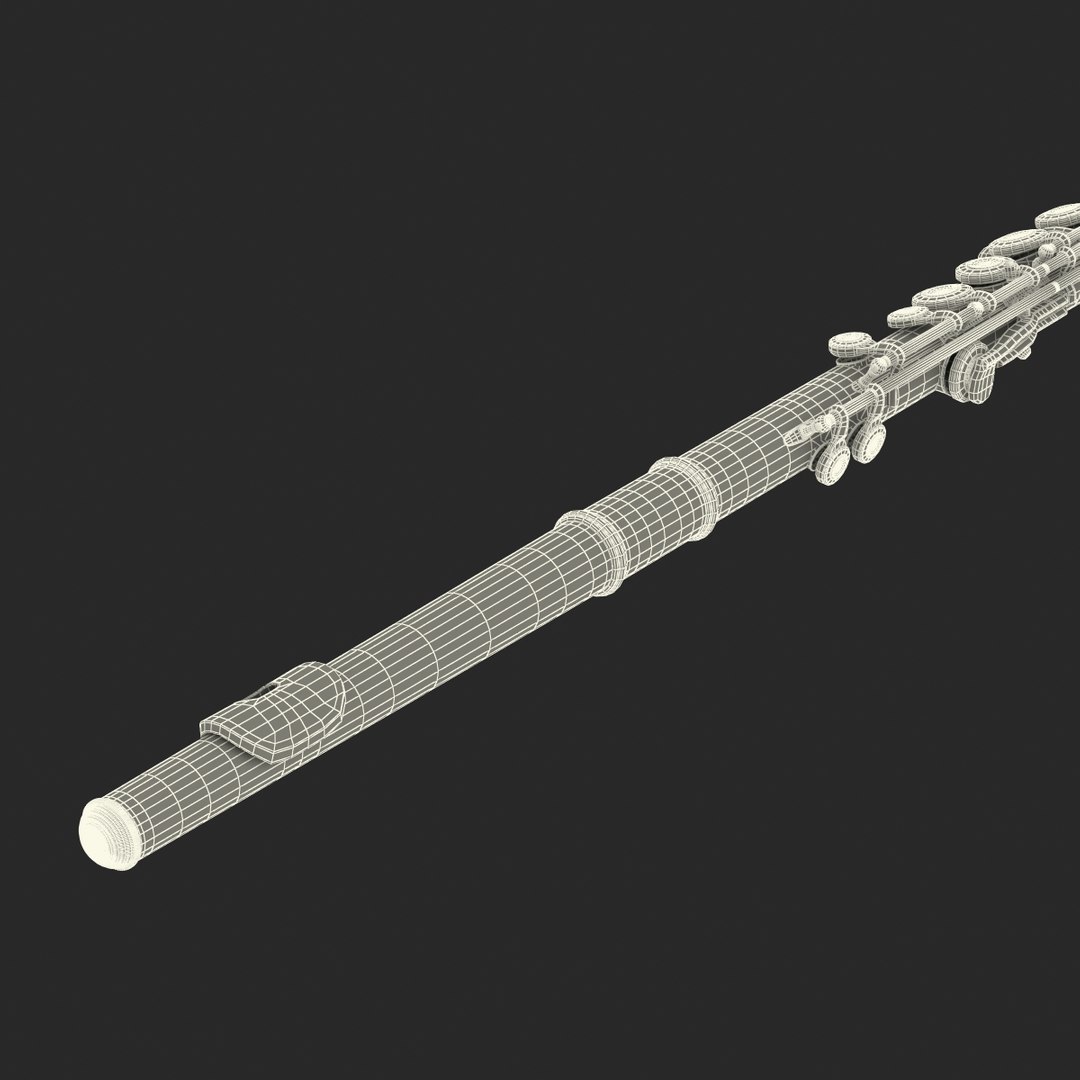 3d Flute Golden